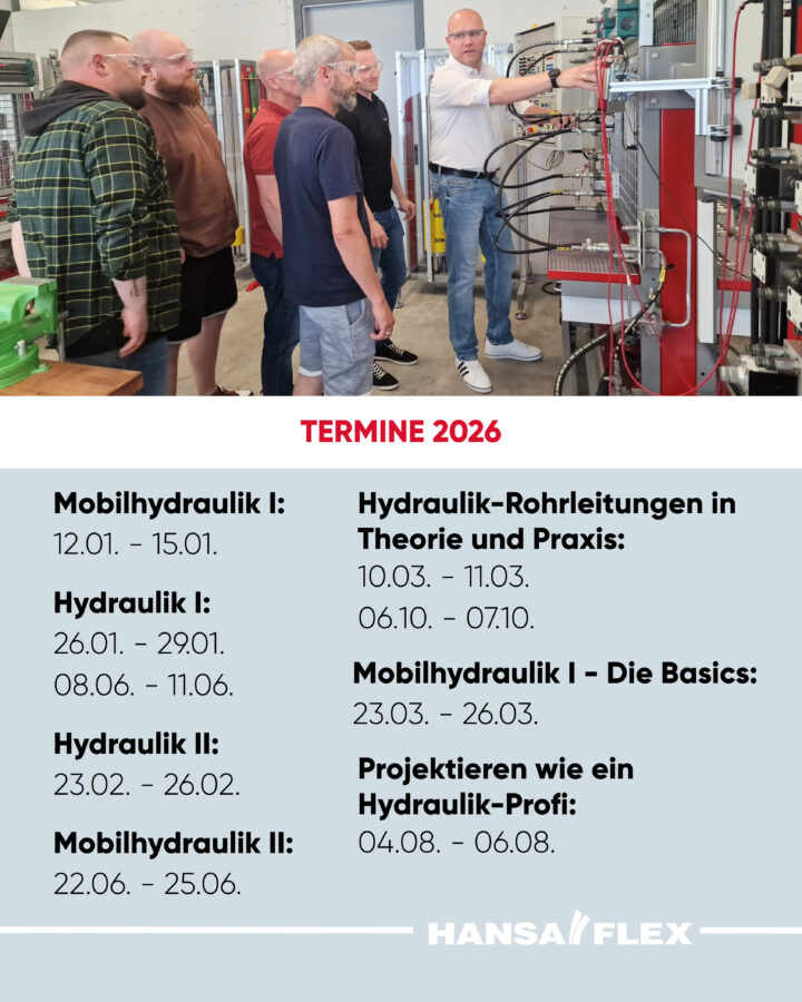 IHA TRAINING COURSES 2026 AT HANSA-FLEX AUSTRIA IN LINZ | News | HANSA-FLEX