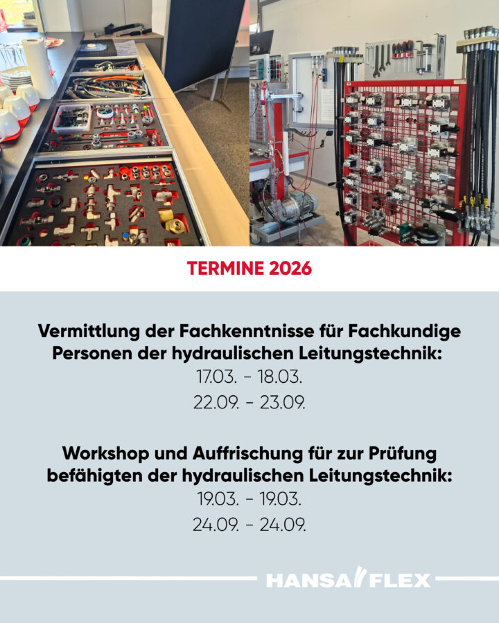 IHA TRAINING COURSES 2026 AT HANSA-FLEX AUSTRIA IN LINZ | News | HANSA-FLEX